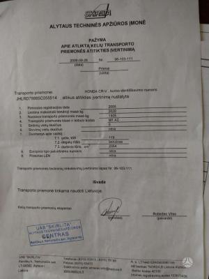 Pelēks Honda CR-V 2005 Kauņa, ar dzinēja tilpumu 2.35 L un nobraukumu 182 tūkst. km par 1800 €, foto 17 vietnē AUTOMOTO.COM.LV