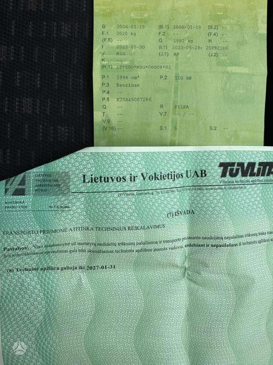 Pelēks Honda CR-V 2006 Viļņa, ar dzinēja tilpumu 2.00 L un nobraukumu 256 tūkst. km par 2250 €, foto 12 vietnē AUTOMOTO.COM.LV