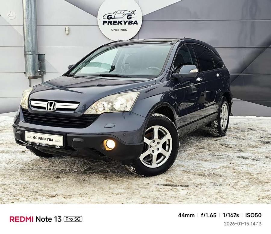 Grey Honda CR-V 2008 in Kaunas, with an engine capacity of 2.20 L and mileage of 224 thousand km for 5950 €, photo 4 on AUTOMOTO.COM.LV