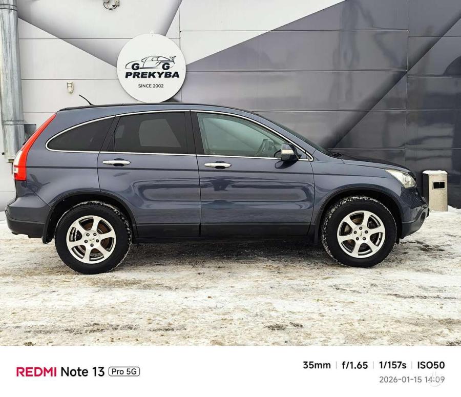 Grey Honda CR-V 2008 in Kaunas, with an engine capacity of 2.20 L and mileage of 224 thousand km for 5950 €, photo 5 on AUTOMOTO.COM.LV