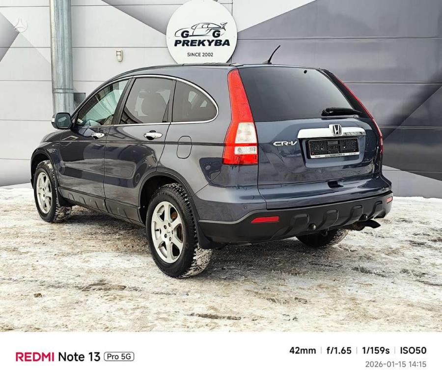 Grey Honda CR-V 2008 in Kaunas, with an engine capacity of 2.20 L and mileage of 224 thousand km for 5950 €, photo 7 on AUTOMOTO.COM.LV