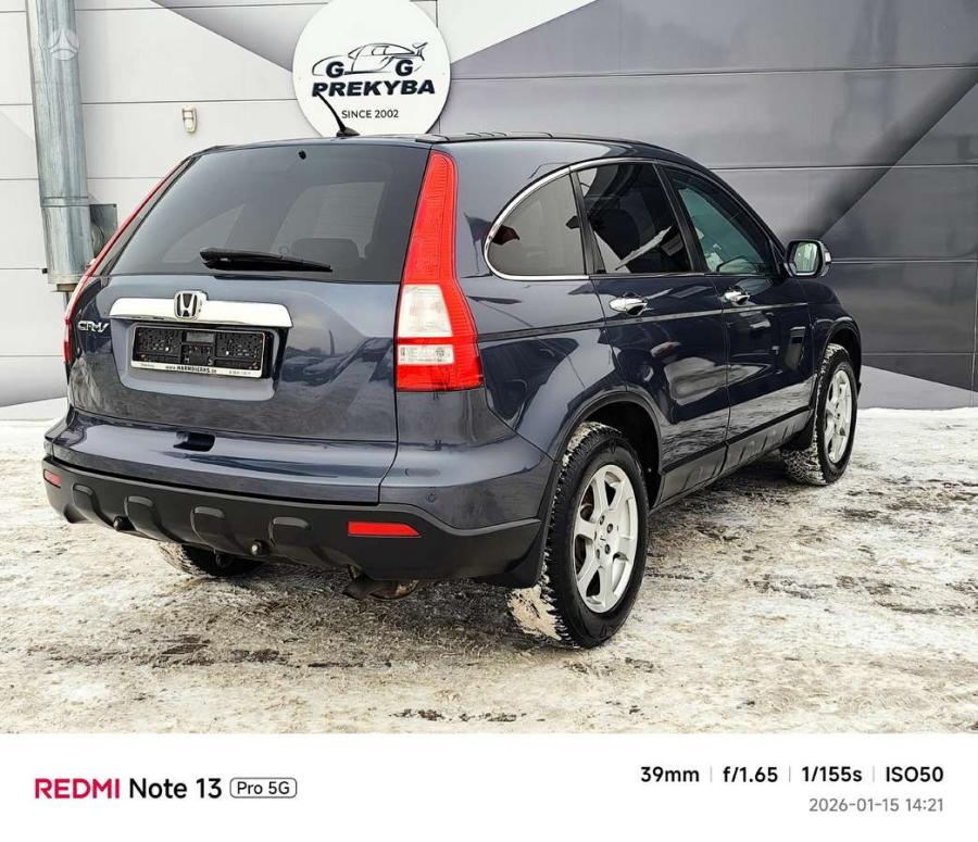 Grey Honda CR-V 2008 in Kaunas, with an engine capacity of 2.20 L and mileage of 224 thousand km for 5950 €, photo 9 on AUTOMOTO.COM.LV