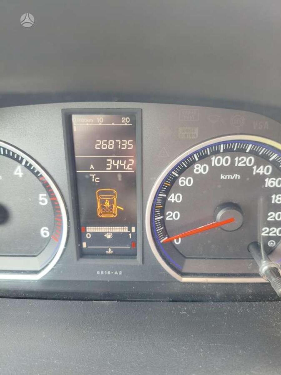 Pelēks Honda CR-V 2008 Viļņa, ar dzinēja tilpumu 2.20 L un nobraukumu 269 tūkst. km par 4500 €, foto 13 vietnē AUTOMOTO.COM.LV