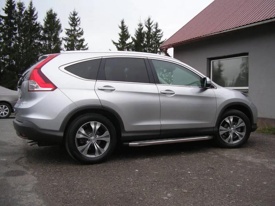Pelēks Honda CR-V 2013 Sigulda, ar dzinēja tilpumu 2.00 L un nobraukumu 172 tūkst. km par 13650 €, foto 4 vietnē AUTOMOTO.COM.LV