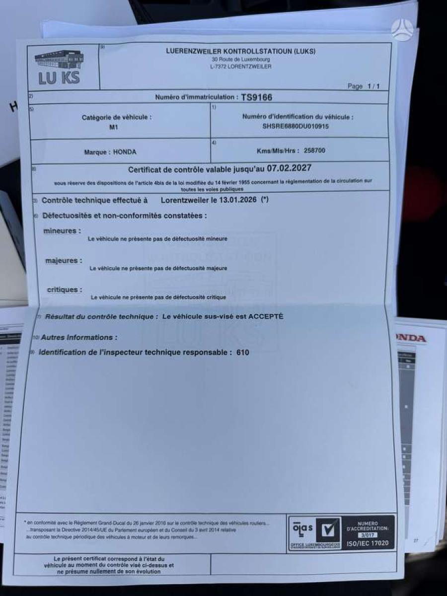 Серый Хонда СРВ 2013 в Мариямполе, объемом двигателя 2.20 л и пробегом 264 тыс. км за 8950 €, фото 25 на AUTOMOTO.COM.LV