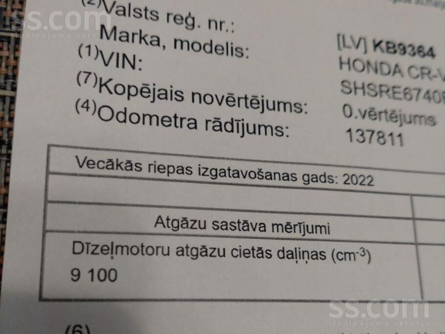 Pelēks Honda CR-V 2015 Rīga, ar dzinēja tilpumu 1.60 L un nobraukumu 142 tūkst. km par 10200 €, foto 15 vietnē AUTOMOTO.COM.LV