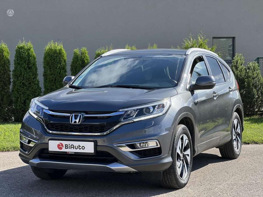 Pelēks Honda CR-V 2016 Utena, ar dzinēja tilpumu 1.60 L un nobraukumu 178 tūkst. km par 13750 €, foto 1 vietnē AUTOMOTO.COM.LV