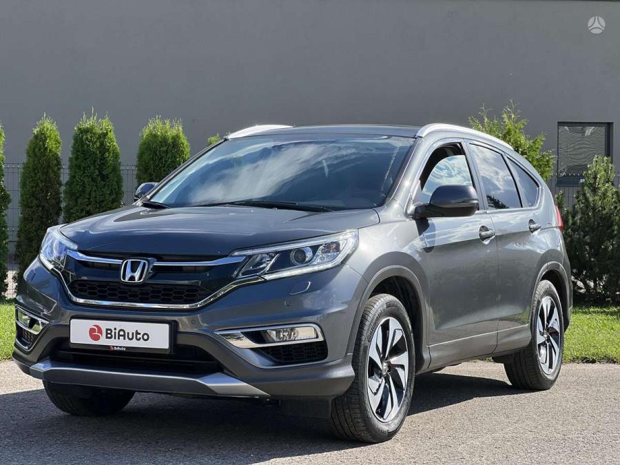 Pelēks Honda CR-V 2016 Utena, ar dzinēja tilpumu 1.60 L un nobraukumu 178 tūkst. km par 13750 €, foto 3 vietnē AUTOMOTO.COM.LV