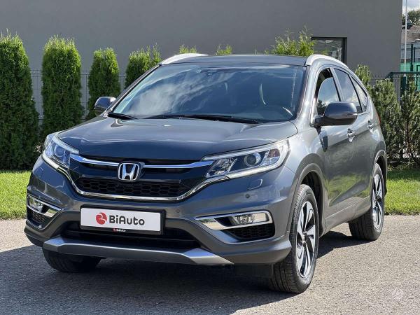 Pelēks Honda CR-V 2016 Utena, ar dzinēja tilpumu 1.60 L un nobraukumu 178 tūkst. km par 13750 €, foto 4 vietnē AUTOMOTO.COM.LV