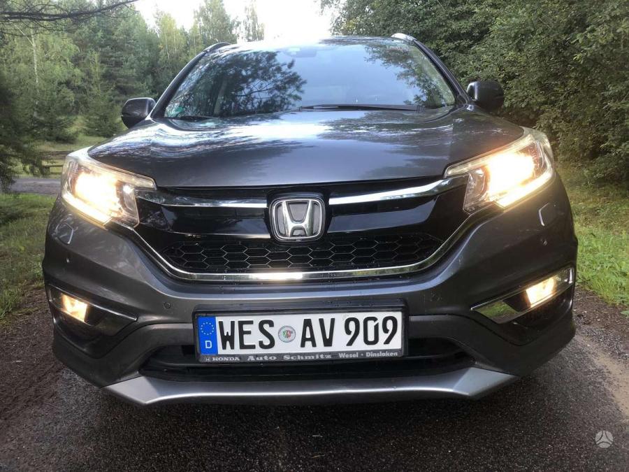 Pelēks Honda CR-V 2017 Utena, ar dzinēja tilpumu 1.60 L un nobraukumu 265 tūkst. km par 12000 €, foto 4 vietnē AUTOMOTO.COM.LV