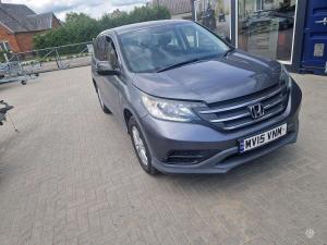 Pelēks Honda CR-V 2015 Tauragė, ar dzinēja tilpumu 2.19 L un nobraukumu 220 tūkst. km par 3750 €, foto  vietnē AUTOMOTO.COM.LV