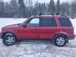 Sarkans Honda CR-V 2001 Kauņa, ar dzinēja tilpumu 1.97 L un nobraukumu 279 tūkst. km par 1000 €, foto 2 vietnē AUTOMOTO.COM.LV