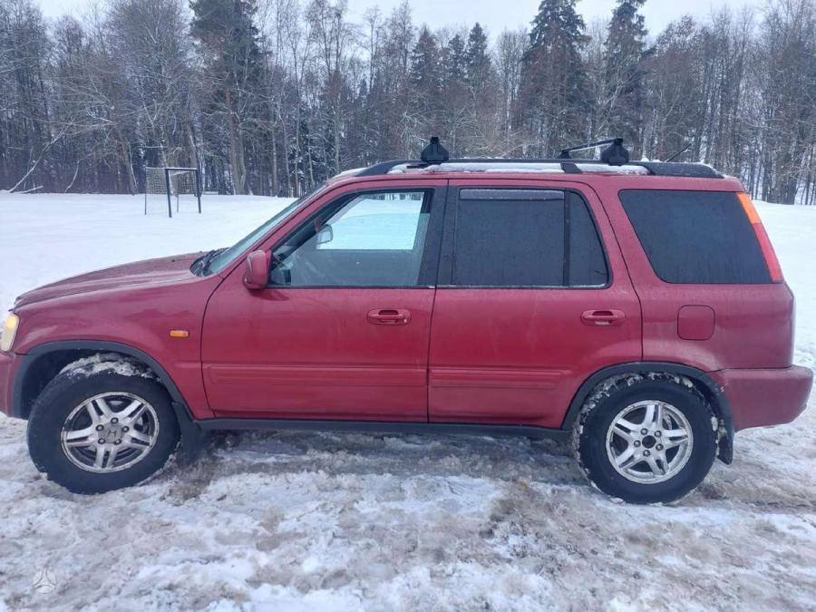 Sarkans Honda CR-V 2001 Kauņa, ar dzinēja tilpumu 1.97 L un nobraukumu 279 tūkst. km par 1000 €, foto 2 vietnē AUTOMOTO.COM.LV