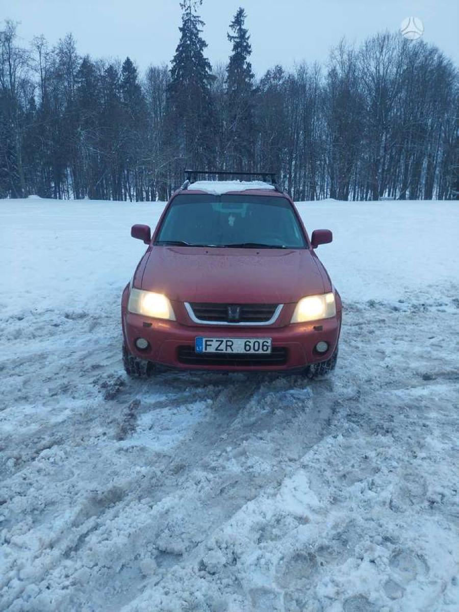 Sarkans Honda CR-V 2001 Kauņa, ar dzinēja tilpumu 1.97 L un nobraukumu 279 tūkst. km par 1000 €, foto 3 vietnē AUTOMOTO.COM.LV