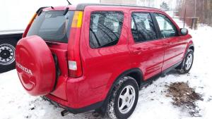Sarkans Honda CR-V 2003 Kauņa, ar dzinēja tilpumu 2.00 L un nobraukumu 222 tūkst. km par 1350 €, foto 2 vietnē AUTOMOTO.COM.LV