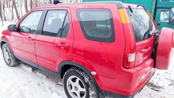Sarkans Honda CR-V 2003 Kauņa, ar dzinēja tilpumu 2.00 L un nobraukumu 222 tūkst. km par 1350 €, foto 3 vietnē AUTOMOTO.COM.LV