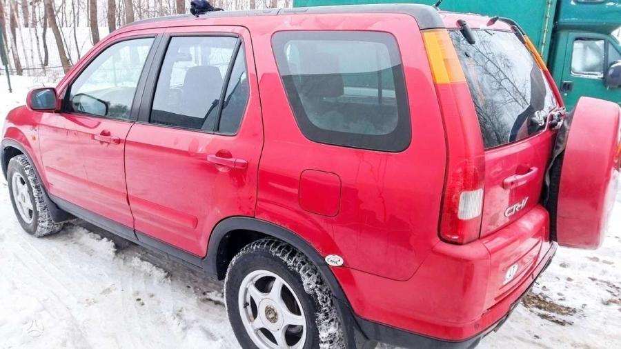 Sarkans Honda CR-V 2003 Kauņa, ar dzinēja tilpumu 2.00 L un nobraukumu 222 tūkst. km par 1350 €, foto 3 vietnē AUTOMOTO.COM.LV