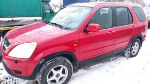 Sarkans Honda CR-V 2003 Kauņa, ar dzinēja tilpumu 2.00 L un nobraukumu 222 tūkst. km par 1350 €, foto 4 vietnē AUTOMOTO.COM.LV