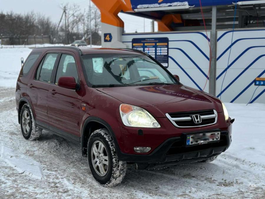 Sarkans Honda CR-V 2003 Viļņa, ar dzinēja tilpumu 2.00 L un nobraukumu 278 tūkst. km par 2450 €, foto 1 vietnē AUTOMOTO.COM.LV