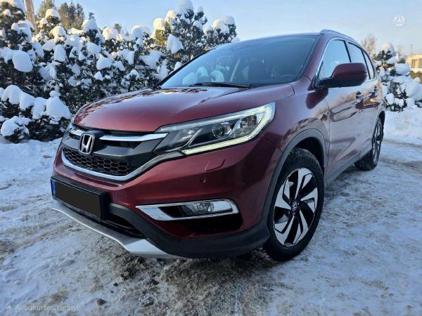 Red Honda CR-V 2015 in Utena, with an engine capacity of 1.60 L and mileage of 154 thousand km for 10850 €, photo 2 on AUTOMOTO.COM.LV