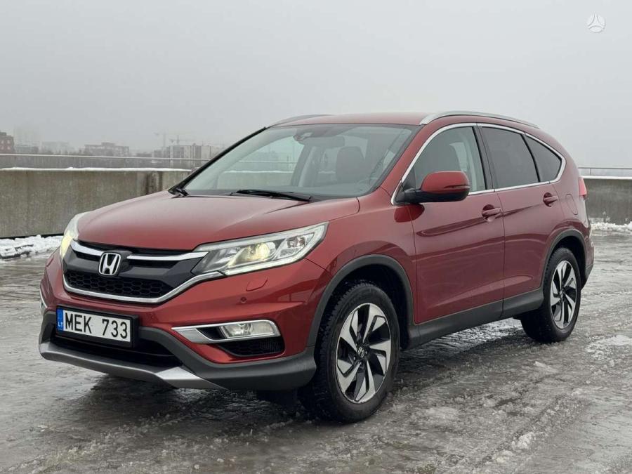 Sarkans Honda CR-V 2016 Viļņa, ar dzinēja tilpumu 1.60 L un nobraukumu 156 tūkst. km par 13500 €, foto 1 vietnē AUTOMOTO.COM.LV