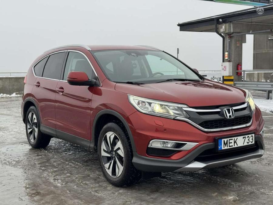 Sarkans Honda CR-V 2016 Viļņa, ar dzinēja tilpumu 1.60 L un nobraukumu 156 tūkst. km par 13500 €, foto 6 vietnē AUTOMOTO.COM.LV