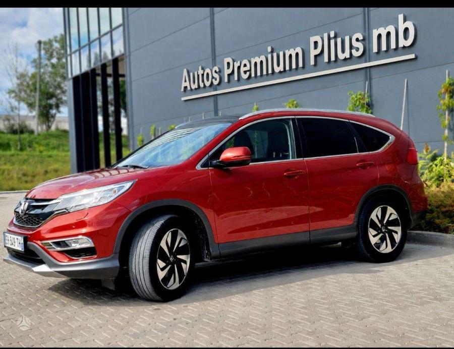 Sarkans Honda CR-V 2016 Viļņa, ar dzinēja tilpumu 1.60 L un nobraukumu 230 tūkst. km par 13800 €, foto 1 vietnē AUTOMOTO.COM.LV