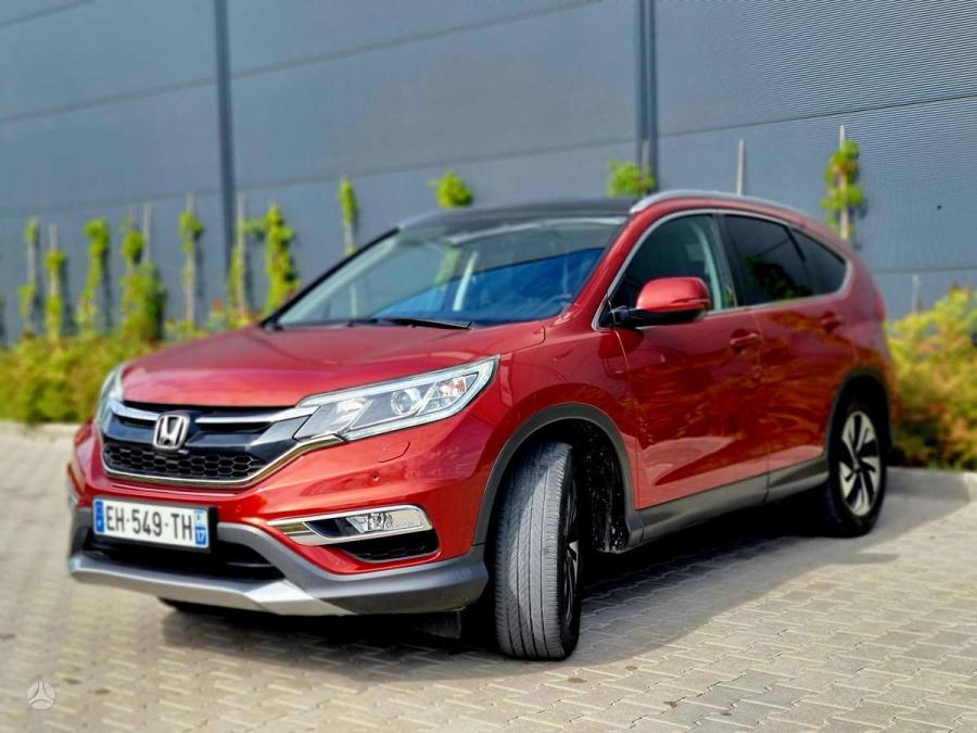 Sarkans Honda CR-V 2016 Viļņa, ar dzinēja tilpumu 1.60 L un nobraukumu 230 tūkst. km par 13800 €, foto 3 vietnē AUTOMOTO.COM.LV