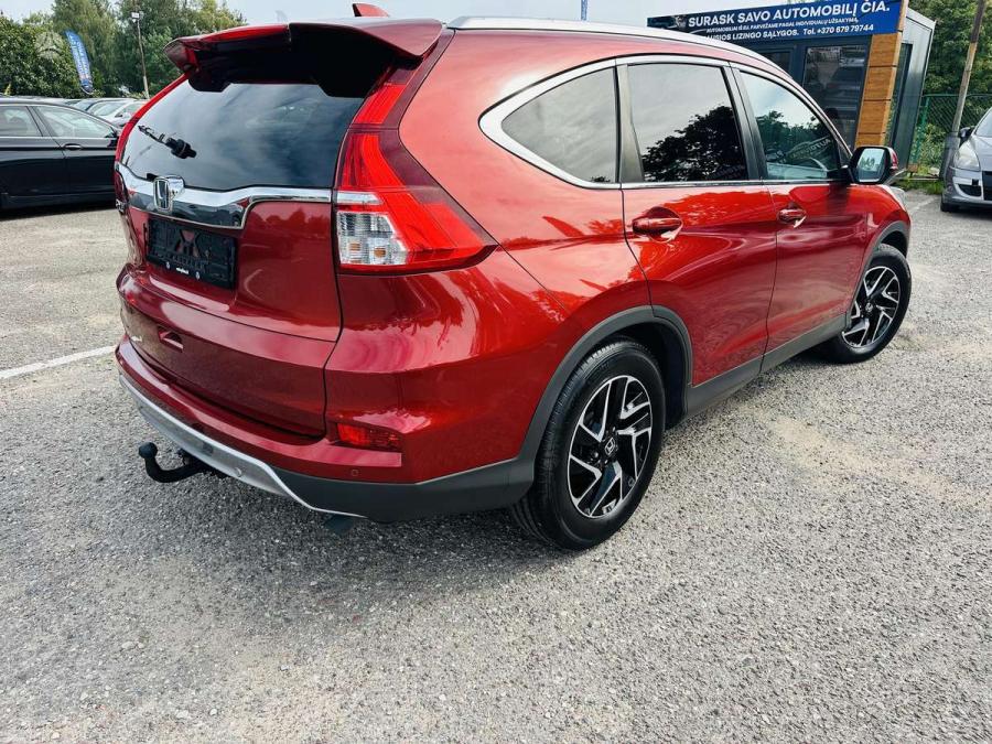 Sarkans Honda CR-V 2016 Alīta, ar dzinēja tilpumu 1.60 L un nobraukumu 170 tūkst. km par 12700 €, foto 5 vietnē AUTOMOTO.COM.LV