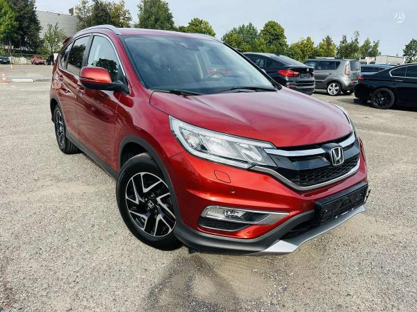 Sarkans Honda CR-V 2016 Alīta, ar dzinēja tilpumu 1.60 L un nobraukumu 170 tūkst. km par 12700 €, foto 1 vietnē AUTOMOTO.COM.LV