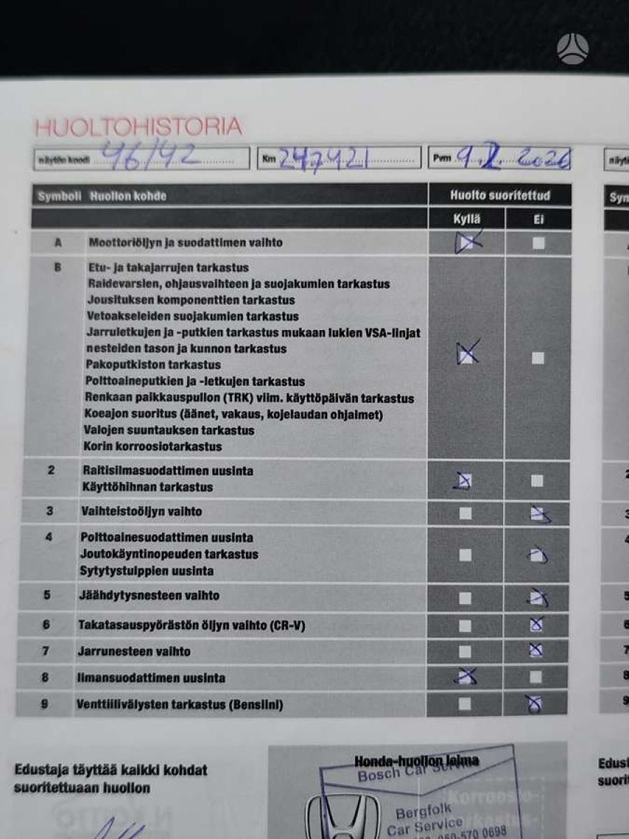 Красный Хонда СРВ 2016 в Радвилишкис, объемом двигателя 1.60 л и пробегом 250 тыс. км за 9990 €, фото 21 на AUTOMOTO.COM.LV