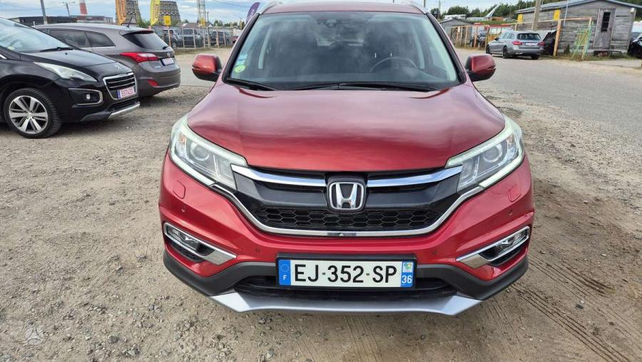 Sarkans Honda CR-V 2017 Viļņa, ar dzinēja tilpumu 1.60 L un nobraukumu 220 tūkst. km par 12199 €, foto 3 vietnē AUTOMOTO.COM.LV