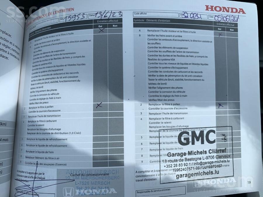 Red Honda CR-V 2022 in Ogre, with an engine capacity of 2.00 L and mileage of 62 thousand km for 26700 €, photo 35 on AUTOMOTO.COM.LV