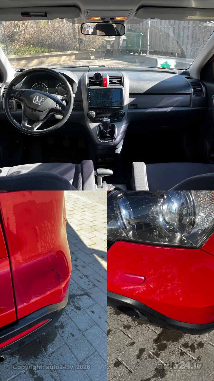Red Honda CR-V 2008 in Tallinn, with an engine capacity of 2.00 L and mileage of 245 thousand km for 6000 €, photo 11 on AUTOMOTO.COM.LV