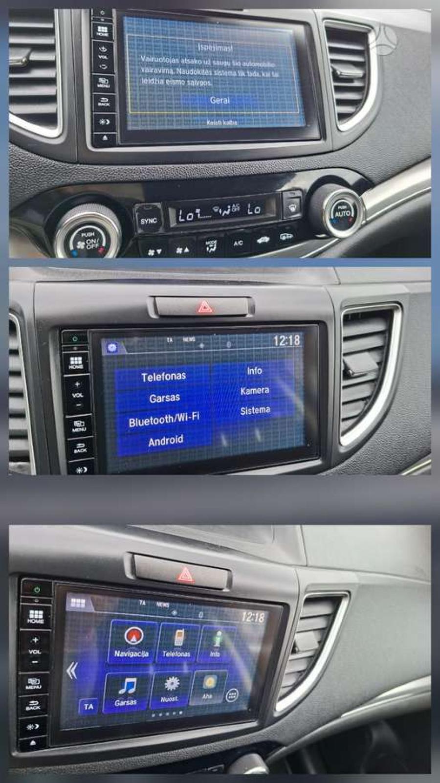 White Honda CR-V 2015 in Kaunas, with an engine capacity of 1.60 L and mileage of 245 thousand km for 11050 €, photo 15 on AUTOMOTO.COM.LV