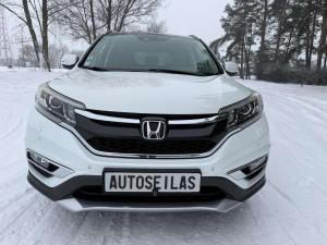 White Honda CR-V 2016 in Kaunas, with an engine capacity of 1.60 L and mileage of 209 thousand km for 15999 €, photo 3 on AUTOMOTO.COM.LV