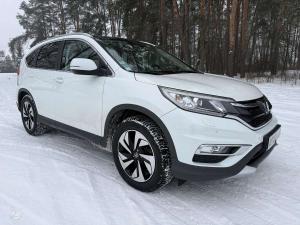 White Honda CR-V 2016 in Kaunas, with an engine capacity of 1.60 L and mileage of 209 thousand km for 15999 €, photo 4 on AUTOMOTO.COM.LV