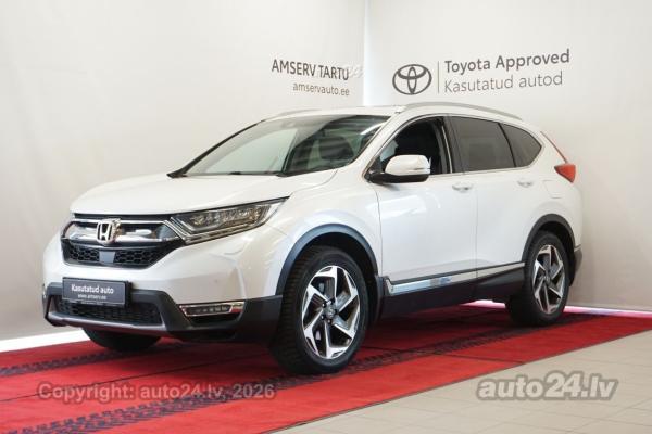 White Honda CR-V 2018 in Tartu, with an engine capacity of 1.50 L and mileage of 124 thousand km for 20490 €, photo 1 on AUTOMOTO.COM.LV