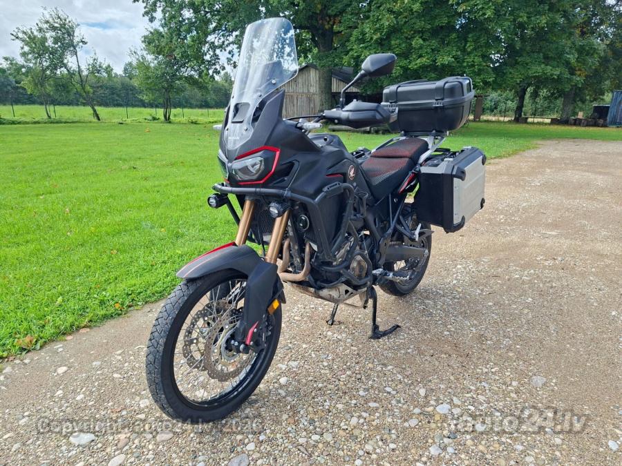 Black Honda CRF 1000 2019 in Tallinn, with an engine capacity of 1.00 L and mileage of 54 thousand km for 9900 €, photo 19 on AUTOMOTO.COM.LV