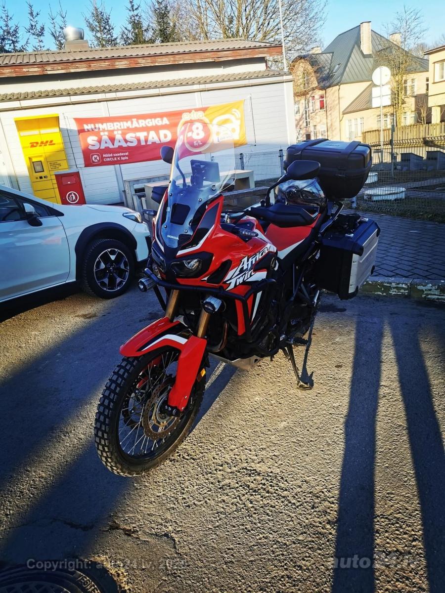Black Honda CRF 1000 2019 in Tallinn, with an engine capacity of 1.00 L and mileage of 54 thousand km for 9900 €, photo 21 on AUTOMOTO.COM.LV