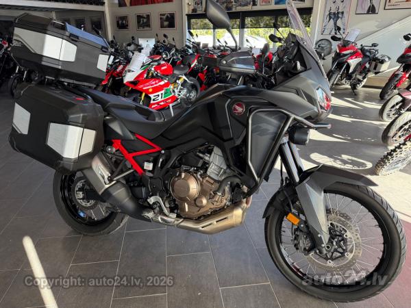 Black Honda CRF 1100 2022 in Tallinn, with an engine capacity of 1.08 L and mileage of 23 thousand km for 12990 €, photo 1 on AUTOMOTO.COM.LV