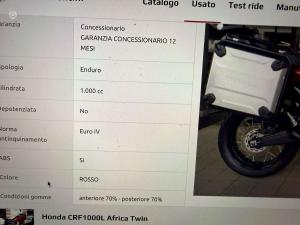 Honda CRF 2018 Ukmergė, ar dzinēja tilpumu 1.00 L un nobraukumu 80 tūkst. km par 7950 €, foto 10 vietnē AUTOMOTO.COM.LV