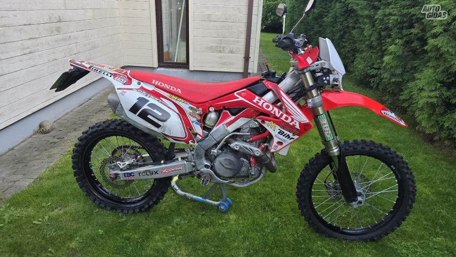 Sarkans Honda CRF 2018 Kauņa, ar dzinēja tilpumu 0.45 L un nobraukumu 0 tūkst. km par 3599 €, foto 11 vietnē AUTOMOTO.COM.LV