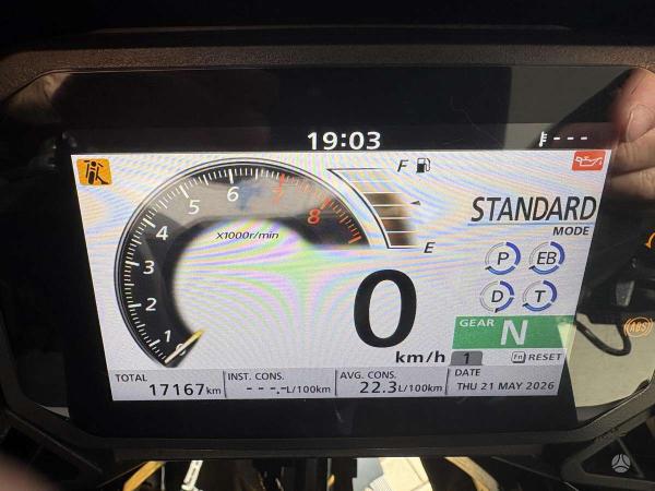 Blue Honda Forza 2021 in Kaunas, with an engine capacity of 0.75 L and mileage of 17 thousand km for 6000 €, photo 6 on AUTOMOTO.COM.LV