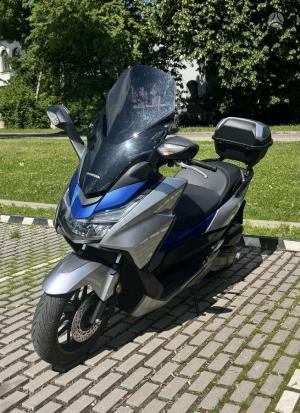 Grey Honda Forza 2017 in Kaunas, with an engine capacity of 0.13 L and mileage of 14 thousand km for 2950 €, photo  on AUTOMOTO.COM.LV