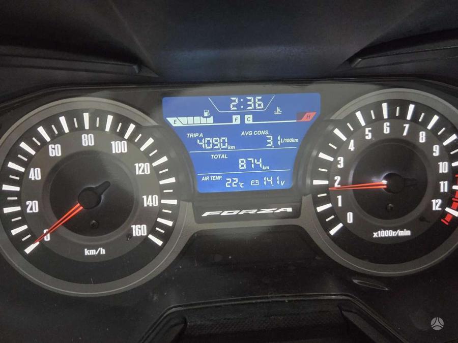Honda Forza 2019 Šauļi, ar dzinēja tilpumu 0.13 L un nobraukumu 900 tūkst. km par 3200 €, foto 11 vietnē AUTOMOTO.COM.LV