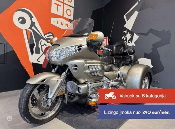 Pelēks Honda Goldwing 2003 Viļņa, ar dzinēja tilpumu 1.80 L un nobraukumu 37 tūkst. km par 10999 €, foto 1 vietnē AUTOMOTO.COM.LV
