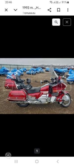 Honda Goldwing 1993 in Taurage, with an engine capacity of 1.50 L and mileage of 78 thousand km for 2500 €, photo  on AUTOMOTO.COM.LV