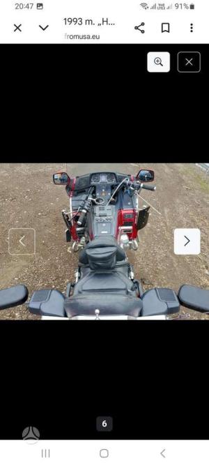 Honda Goldwing 1993 in Taurage, with an engine capacity of 1.50 L and mileage of 78 thousand km for 2500 €, photo 9 on AUTOMOTO.COM.LV