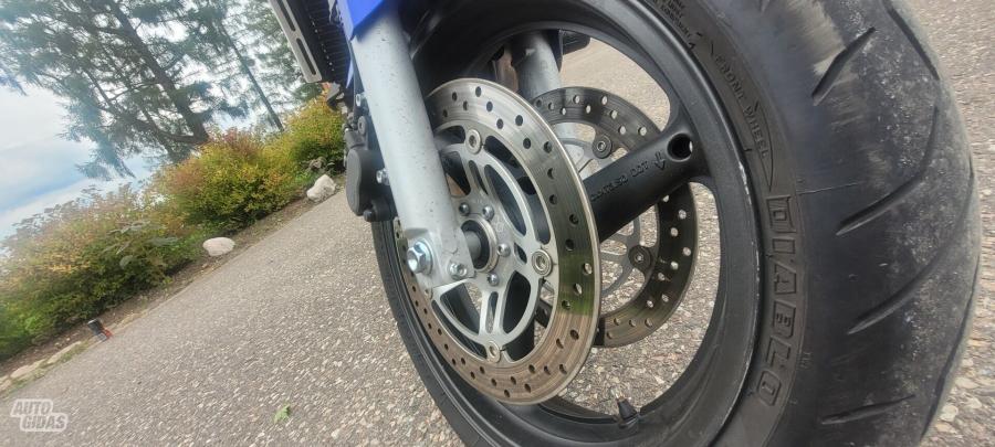 Blue Honda Hornet 2003 in Vievis, with an engine capacity of 0.60 L and mileage of 46 thousand km for 1600 €, photo 14 on AUTOMOTO.COM.LV